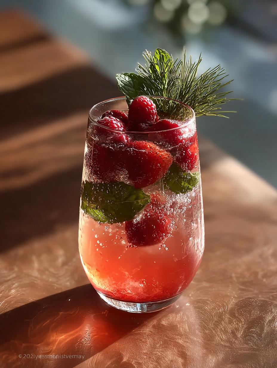 Delicious Merry Mint Berry Mocktail Recipe - Make Your Christmas ...