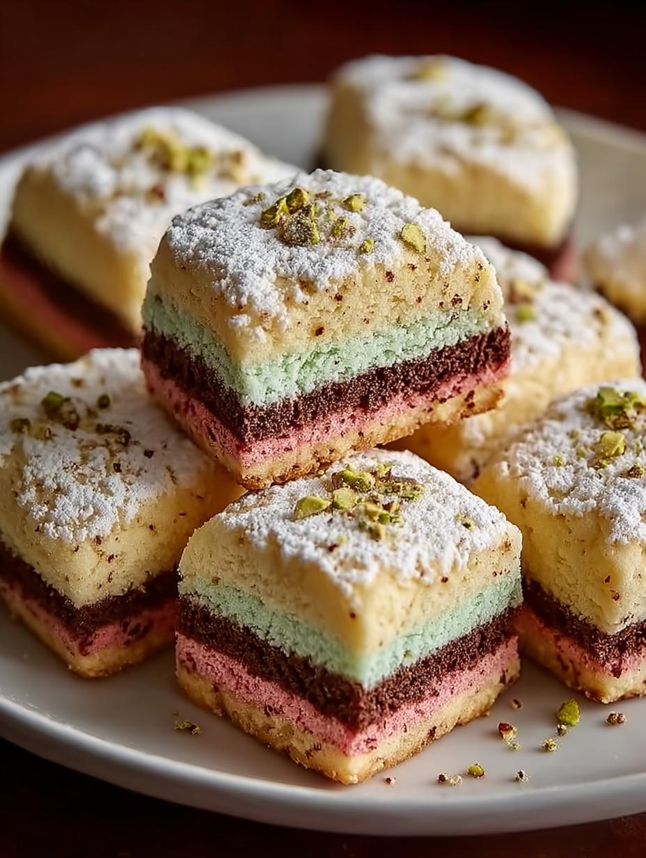 Delicious Italian Spumoni Cookies: 3 Layers of Joy - RecipesBySophia