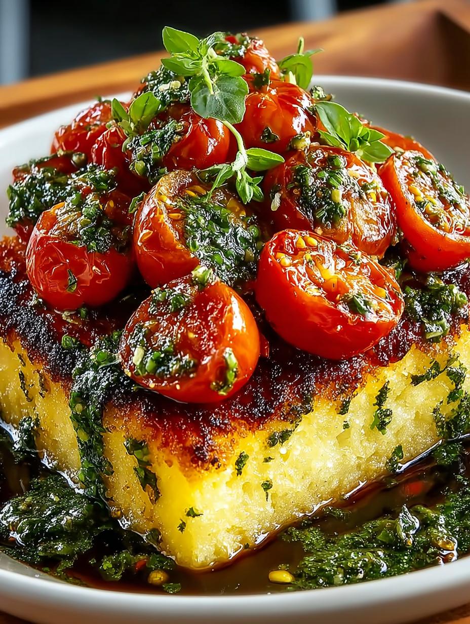 Herbed Polenta Roasted Tomato Bake: A Comforting Delight - RecipesBySophia